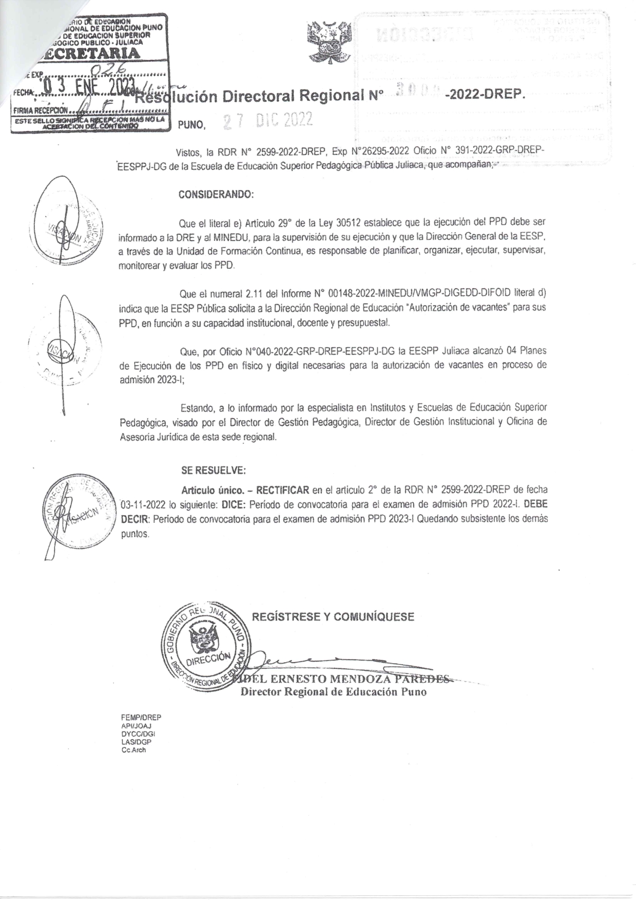 PROGRAMA DE PROFESIONALIZACIÓN DOCENTE- PPD – EESPP JULIACA